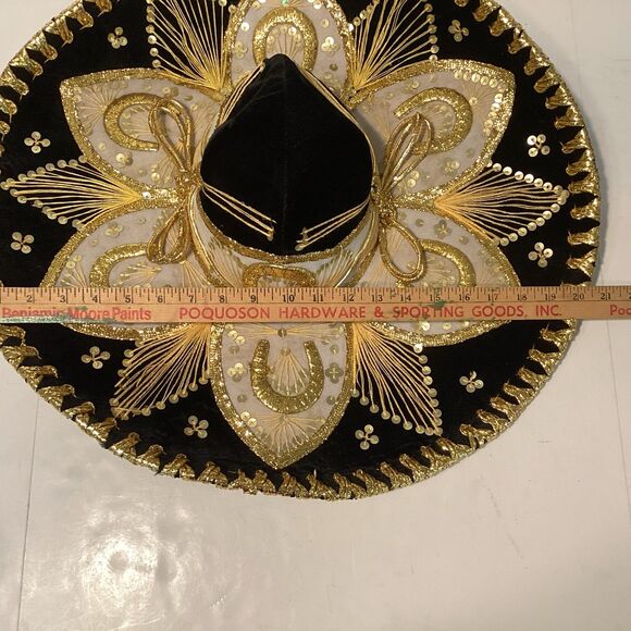 Pigalle | Accessories | Vintage Sombrero Pigalle Xxxxx Mariachi Black ...